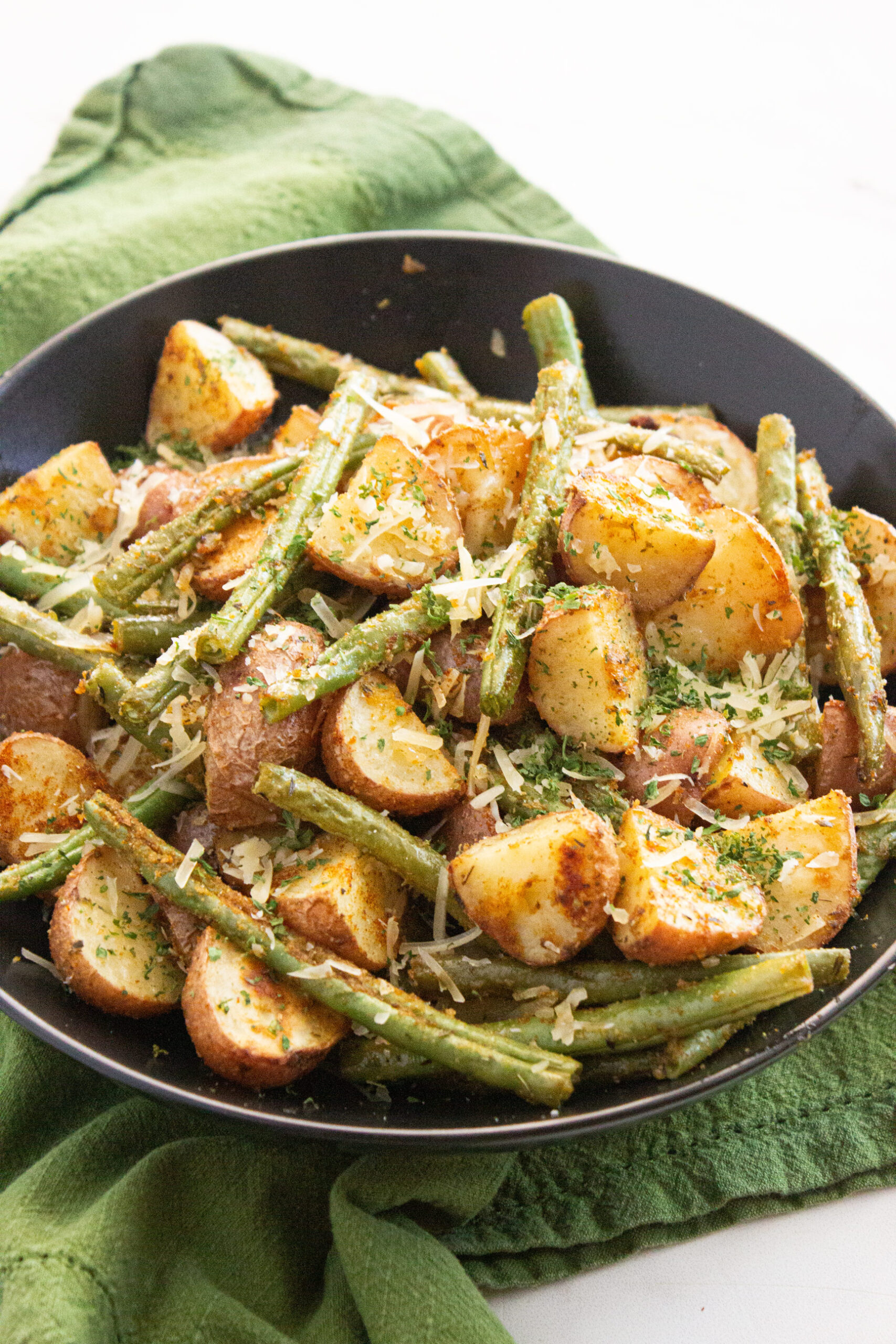 Roasted Potatoes and Green Beans - Coco and Ash